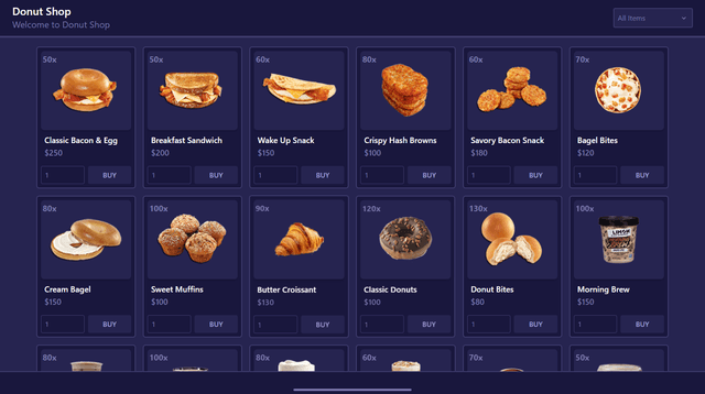 FiveM Donut Business Script QBCore | Ownable Donut Shop, Crafting, and Management! 🍩